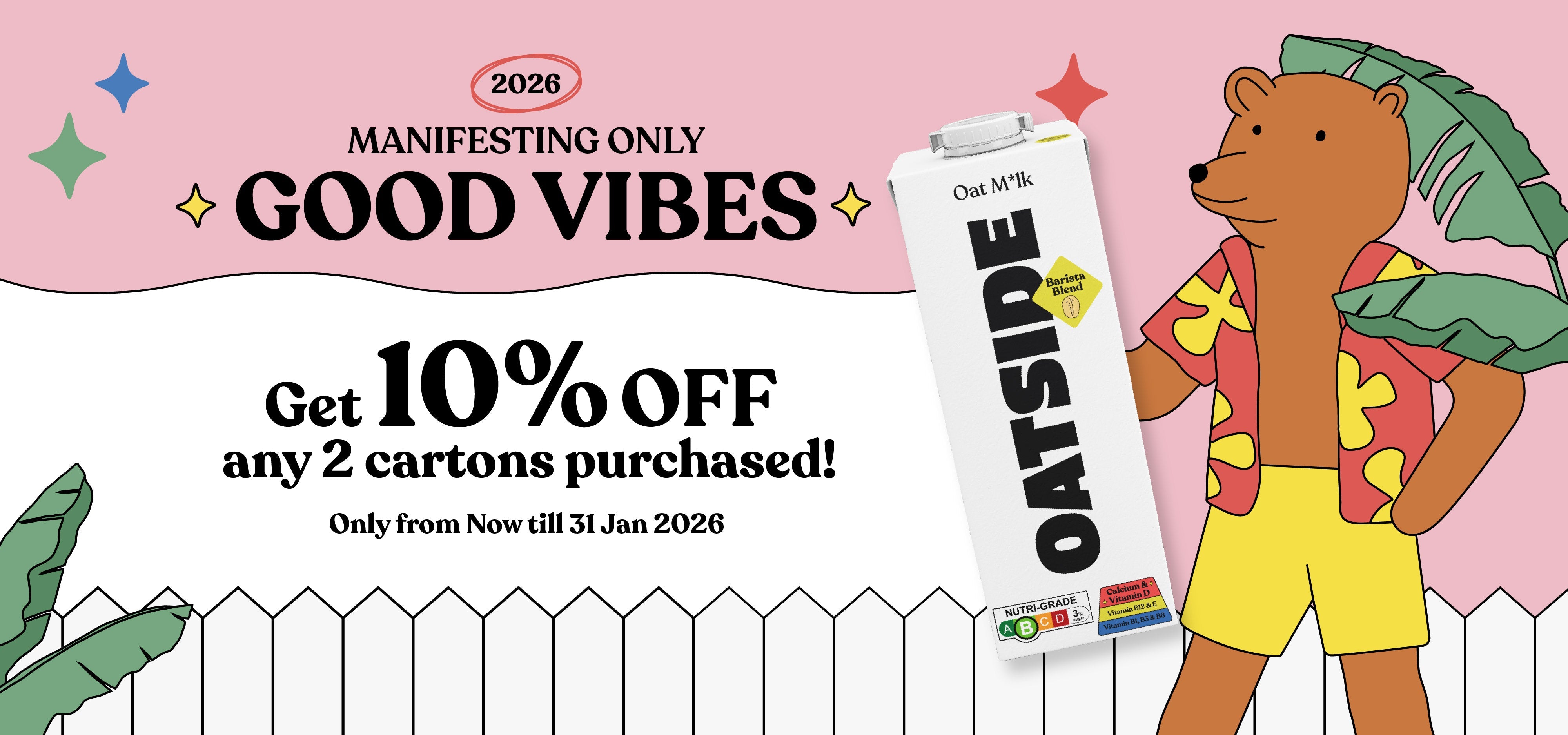 $8 off $50 with Promo Code "OATSIDECNY_2025" – Oatside SG
