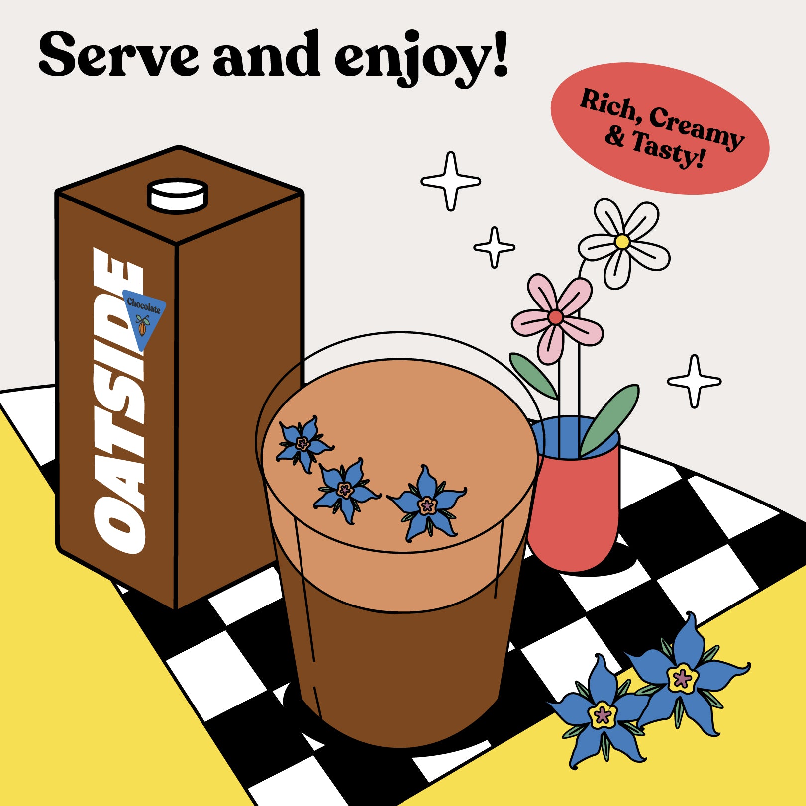 Chocolate Oat Milk | Mini Packs 200ml | Snacks On-the-Go | Oatside ...