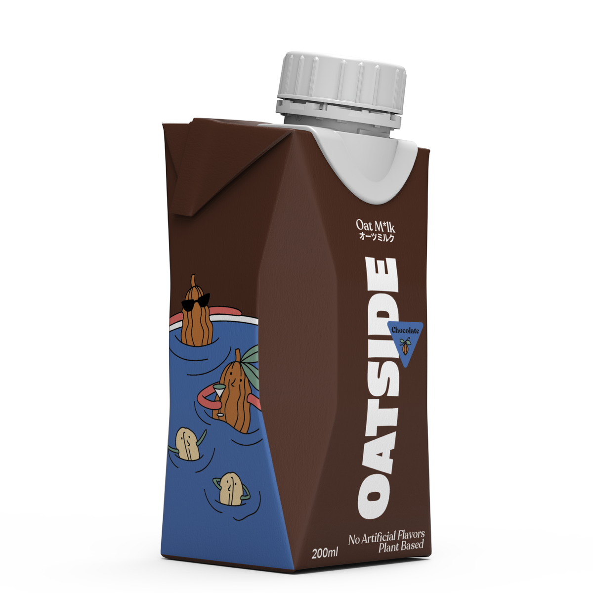 Chocolate Oat Milk | Mini Packs 200ml | Snacks On-the-Go | Oatside ...